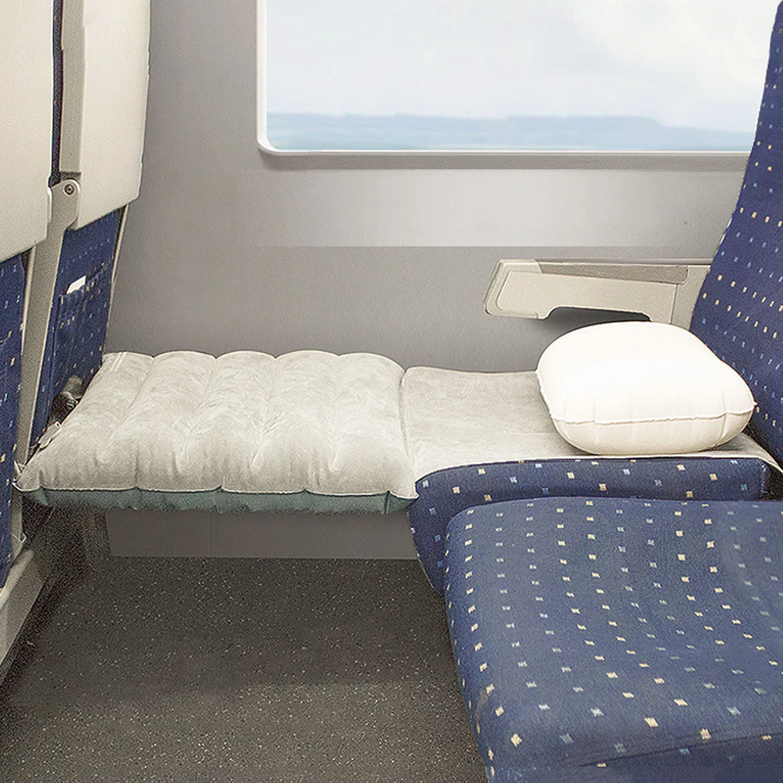 Adjustable-Travel-Pillow-Foot-Rest-Pillow-with-Inflatable-Seat-Cover ...