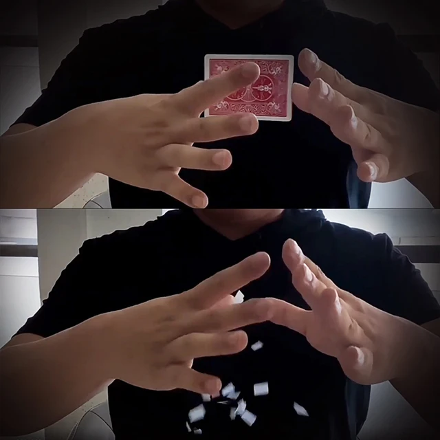 Gorgeous Vanish Magic Tricks Playing Card Vanishes to Snowflakes ...