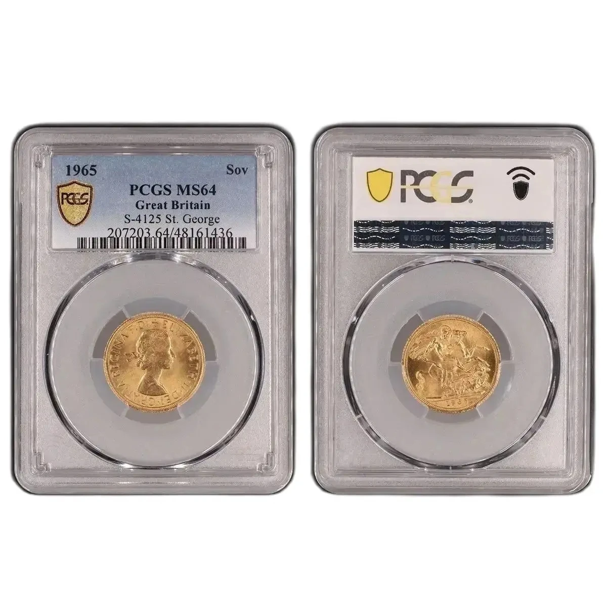 1965-Great-Britain-Gold-Coin-Rating-Coins-Seal-grade-in-Box-High ...