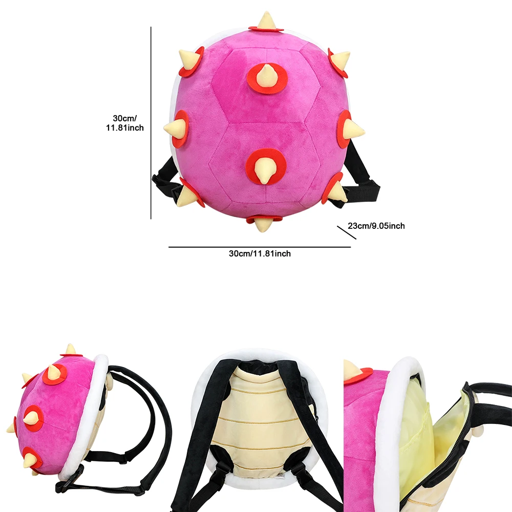 9 Styles Super Mario Plush Backpack Koopa Troopa Bowser Lemmy Yoshi ...