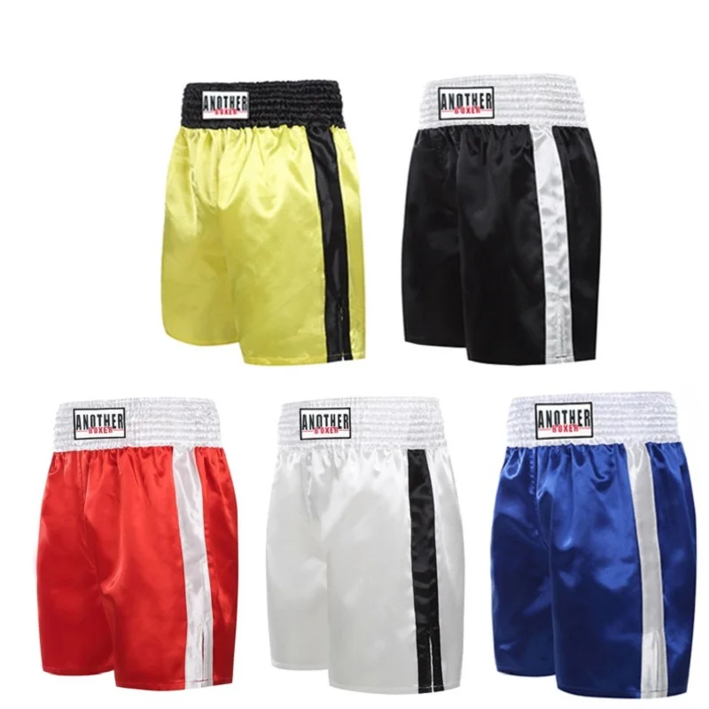 Men's Pro-Style Kickboxing Muay Thai MMA Training Gym Clothing Shorts ...