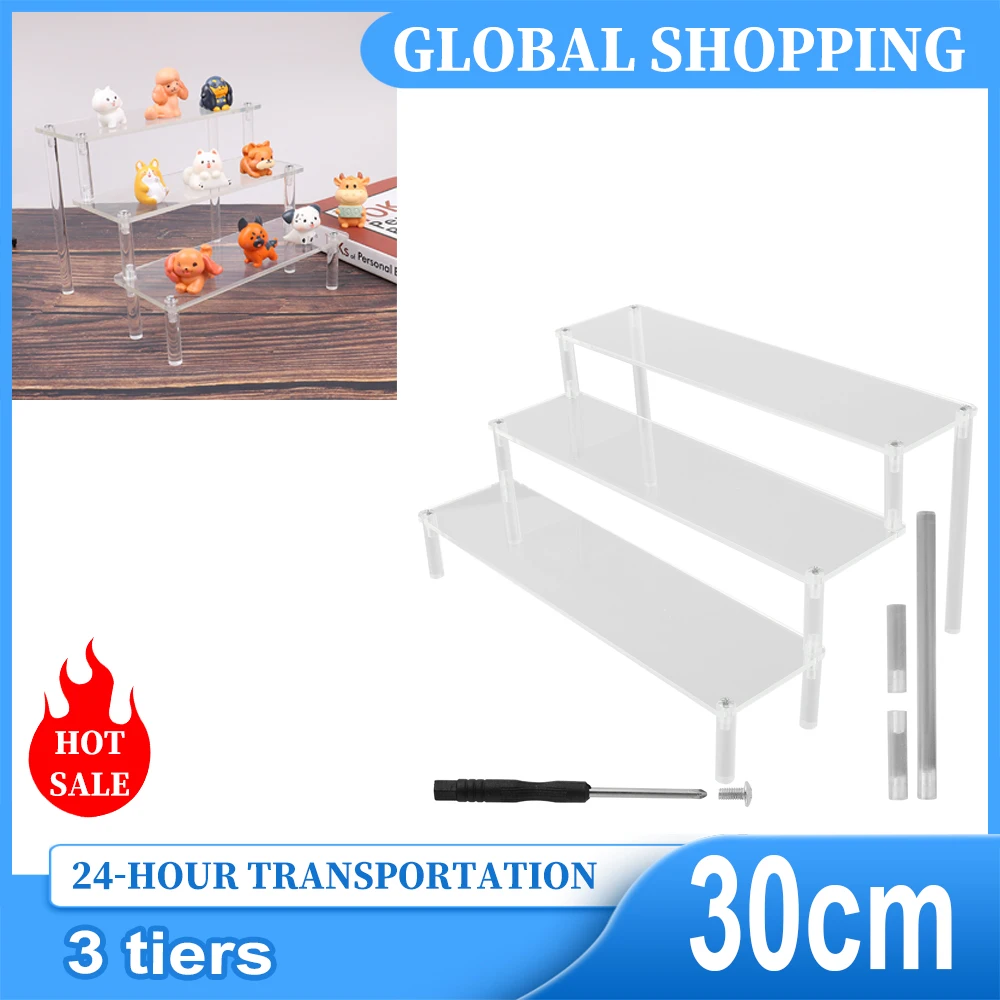 3-Tier-Acrylic-Display-Stand-Clear-Display-Riser-Rack-for-Cupcake ...