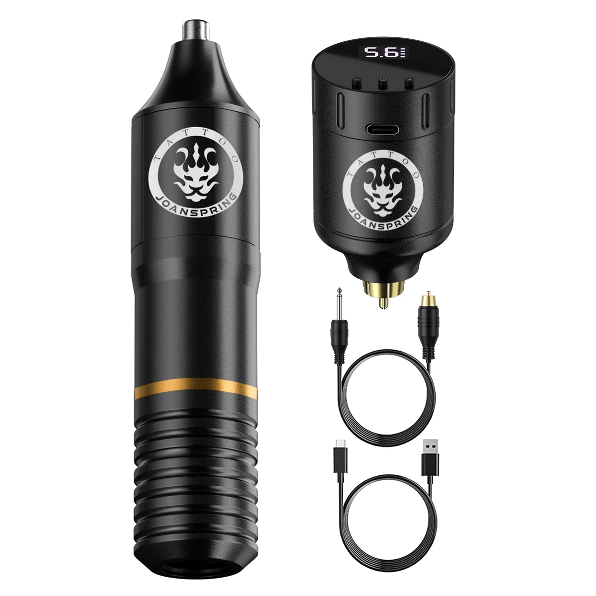 Rotary-Tattoo-Machine-Set-Premium-Motor-1500mAh-Tattoo-Power-Supply-RCA ...