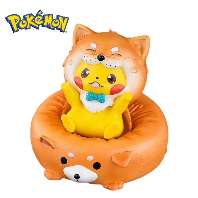 Pokemon-Anime-Figure-Cute-Pikachu-Cos-Shiba-Inu-Pvc-Model-Action-Statue ...