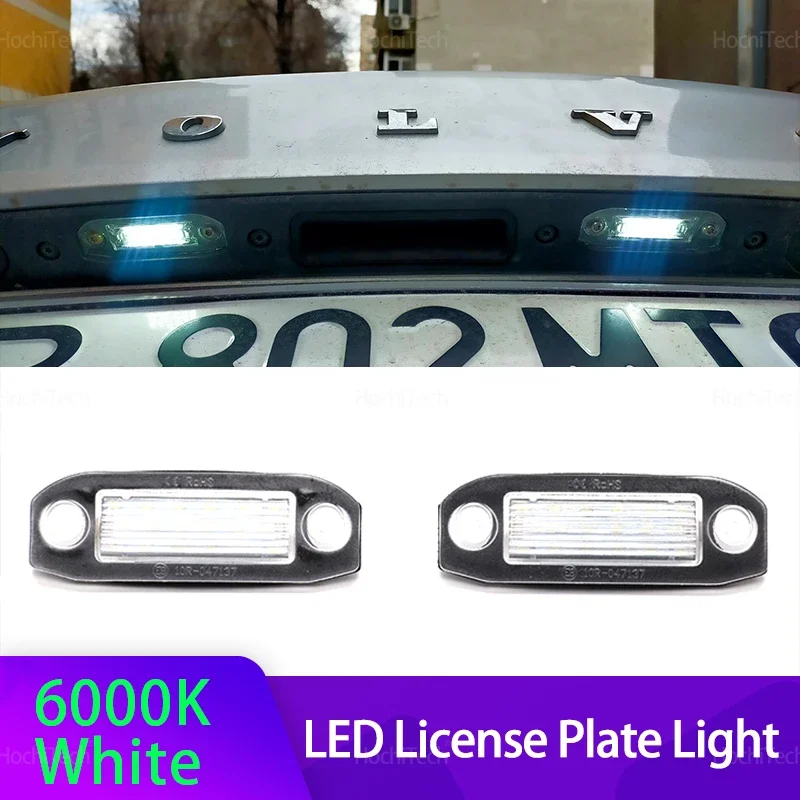 2pcs LED License Plate Light Canbus Number Lamp No Error For Volvo S80 ...