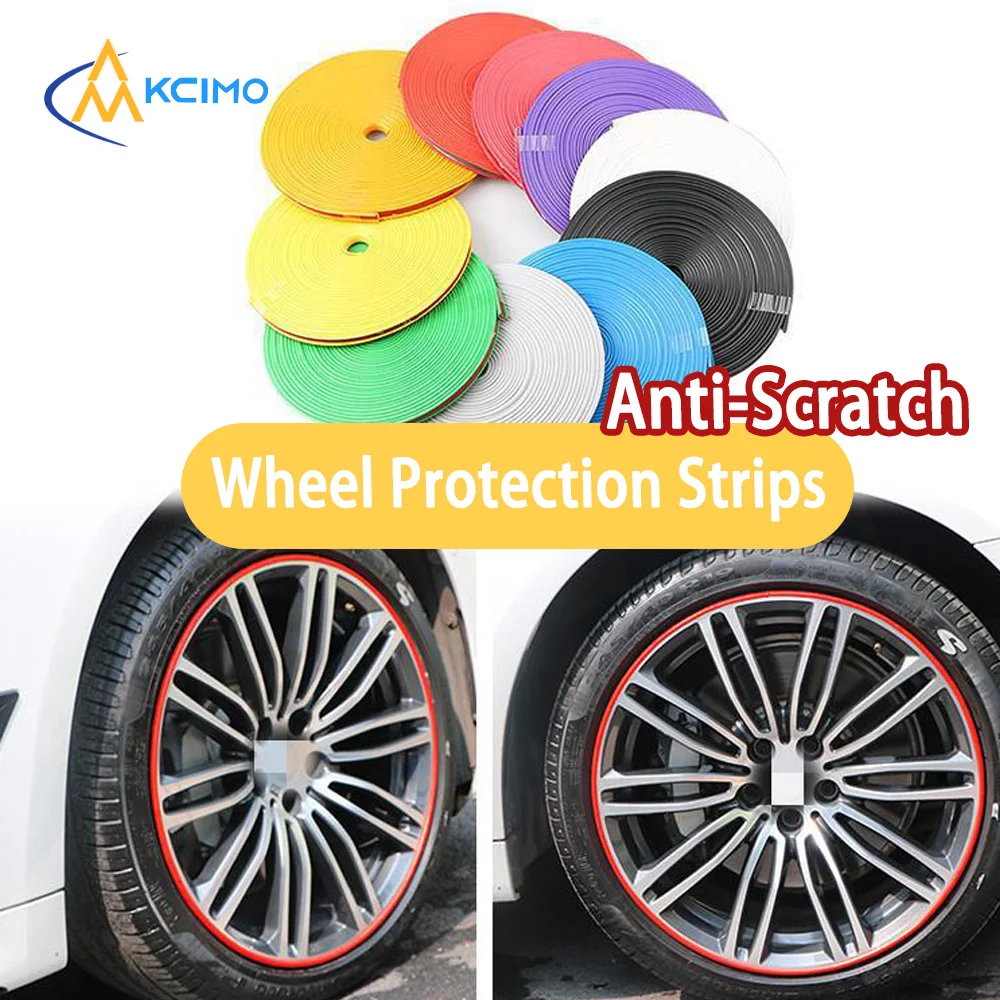 8M Wheel Protection Strips for All Car Models Anti-Collision Car Rim ...