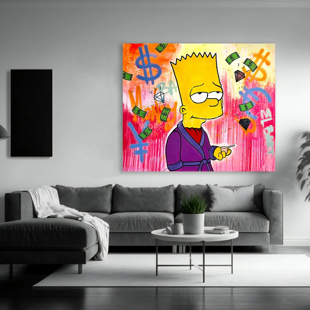 Pop Art Cartoon: A Creative Way to Decorate Your Space with Disney Bart ...