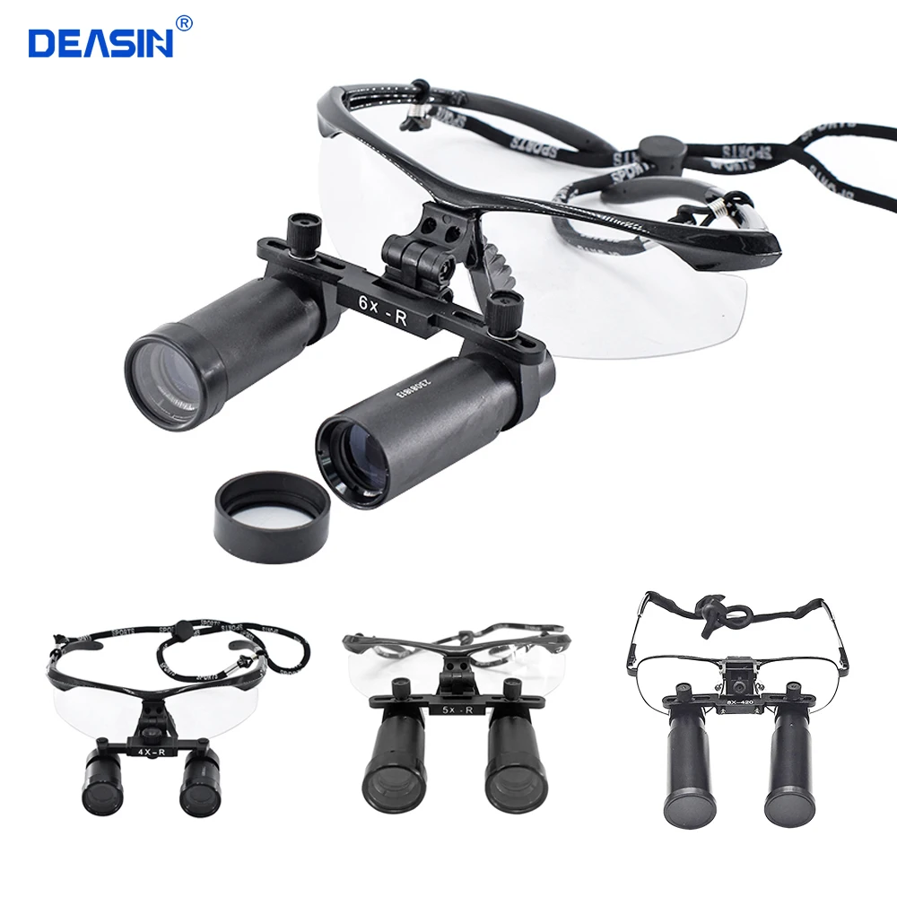 Dental-Loupes-Dental-Medical-Binocular-Magnifier-4X-5X-6X-8X-High ...
