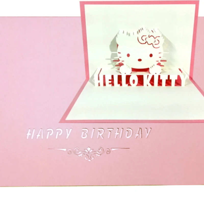 Hello Kitty Happy Birthday Card