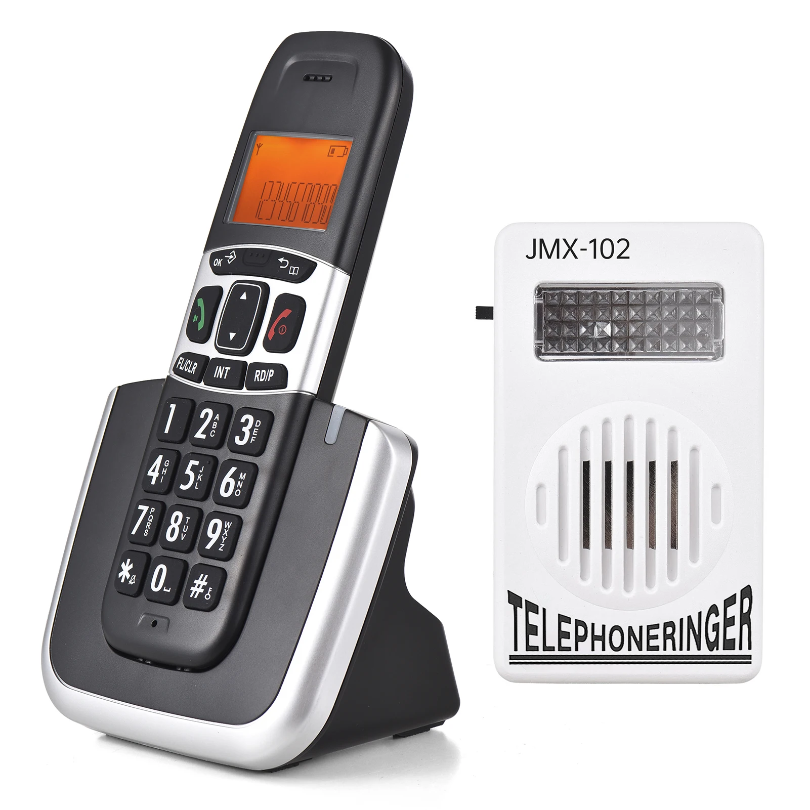 Expandable-Cordless-Phone-System-with-Ringer-Amplifier-3-Lines-Display ...