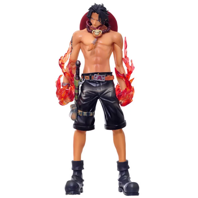 26cm One Piece Group Fire Fist Portgas D Ace Figure Action Standing ...