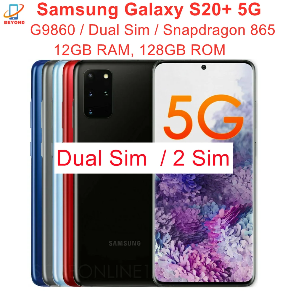Samsung Galaxy S20+ S20 Plus 5g Dual Sim G9860 6.7" 12gb Ram 128gb Rom ...