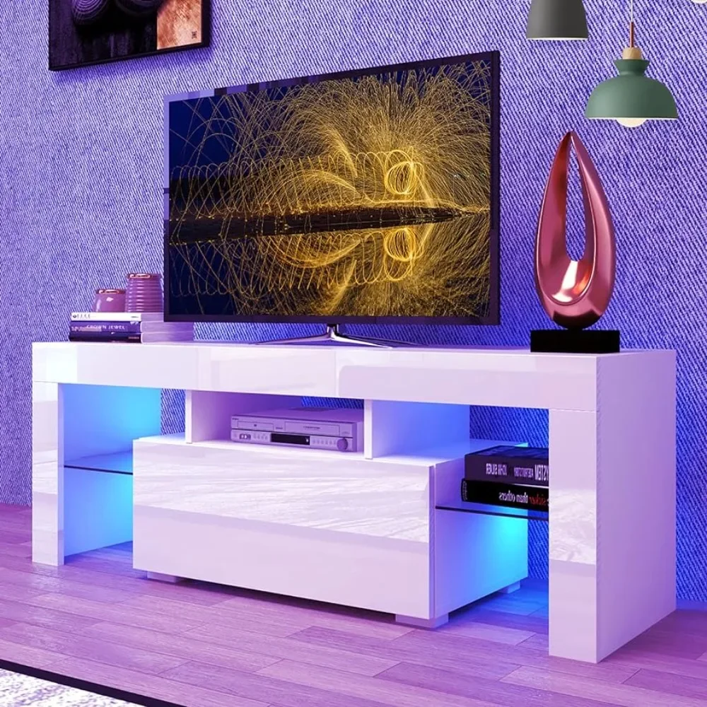Stylish LED TV Wall Table for Modern Living Rooms | Smart Home Lighting