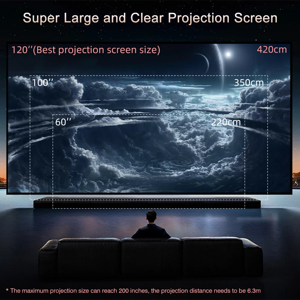 Buy Touyinger Q11 projector 4K 8K led home theater electronics video ...