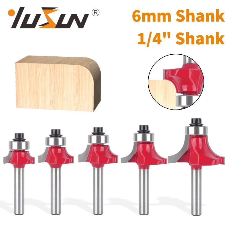 YUSUN-6MM-6-35MM-Shank-Corner-Round-Bit-Router-Bit-Woodworking-Milling ...
