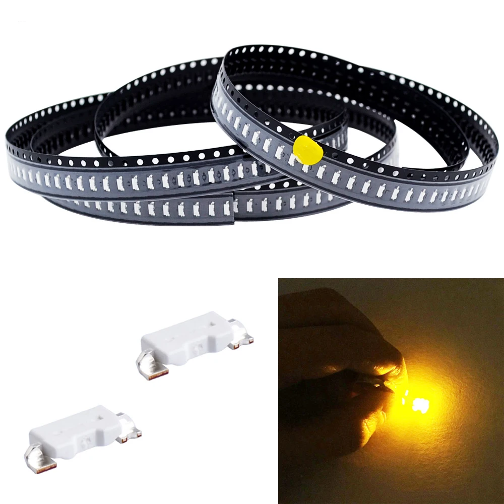 100Pcs-3-3V-Super-Bright-335-3528-SMD-LED-chips-Red-Yellow-Green-White ...