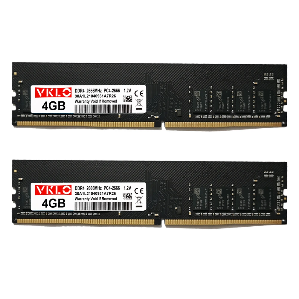 10pcs DDR4 4GB 8GB Desktop Memory Non-ECC Unbuffered UDIMM RAM PC4 17000 19200 21300U 1.2V ...
