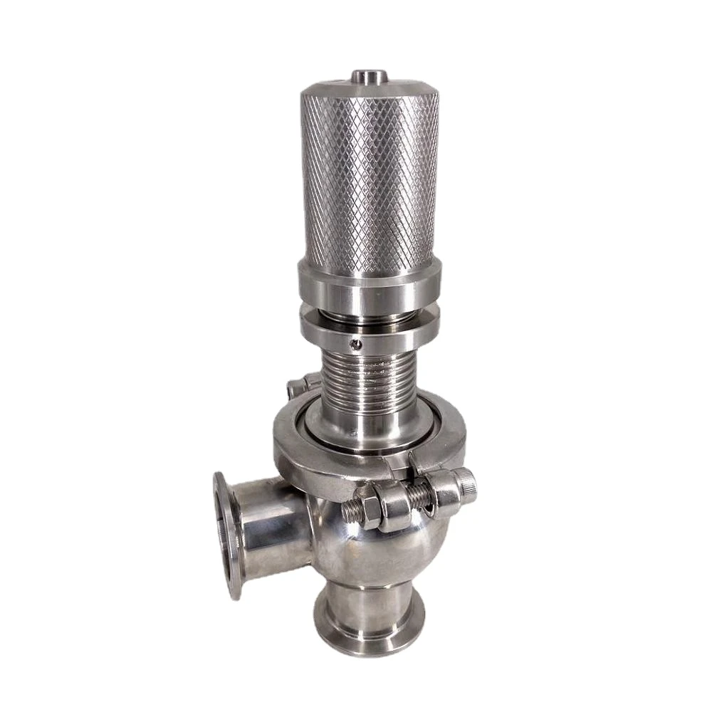 1.5" Tri Clamp Adjustable Pressure Relief Safety Valve Sanitary SUS 304 ...