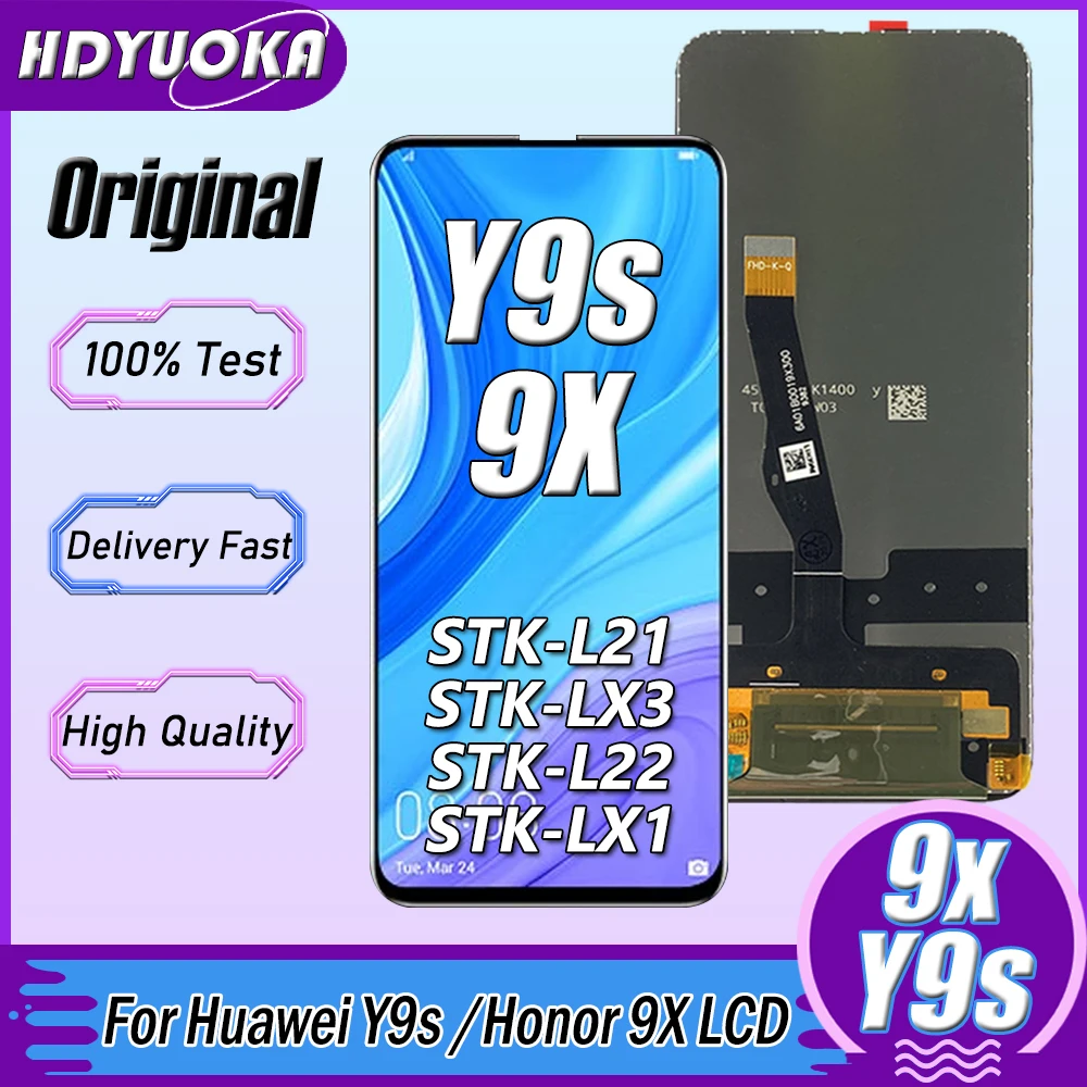 6.59" Original TFT LCD For Huawei Y9S LCD STK-L21 STK-LX3 STK-L22 ...