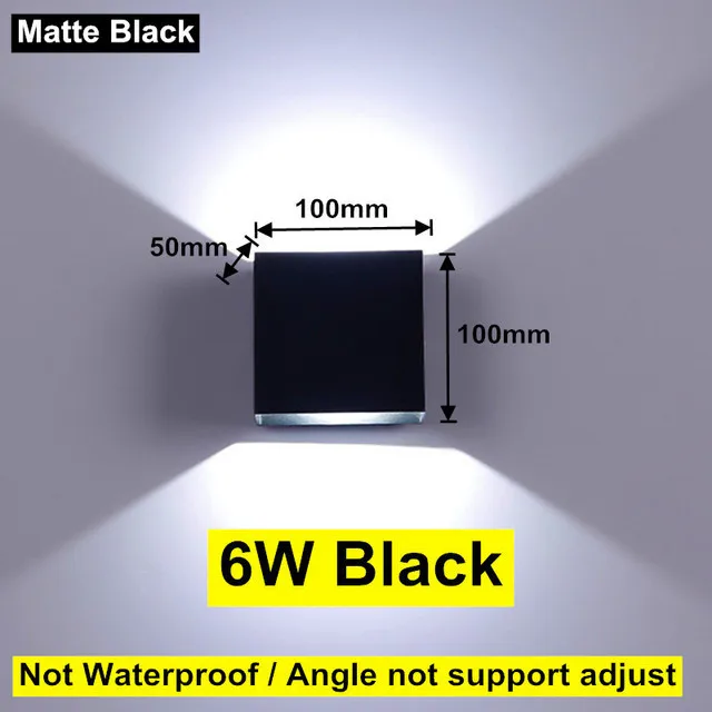 6W/12W LED Wall Light Outdoor Waterproof IP65 Porch Garden Wall Lamp ...
