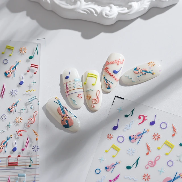 Cute Music Note Nail Designs