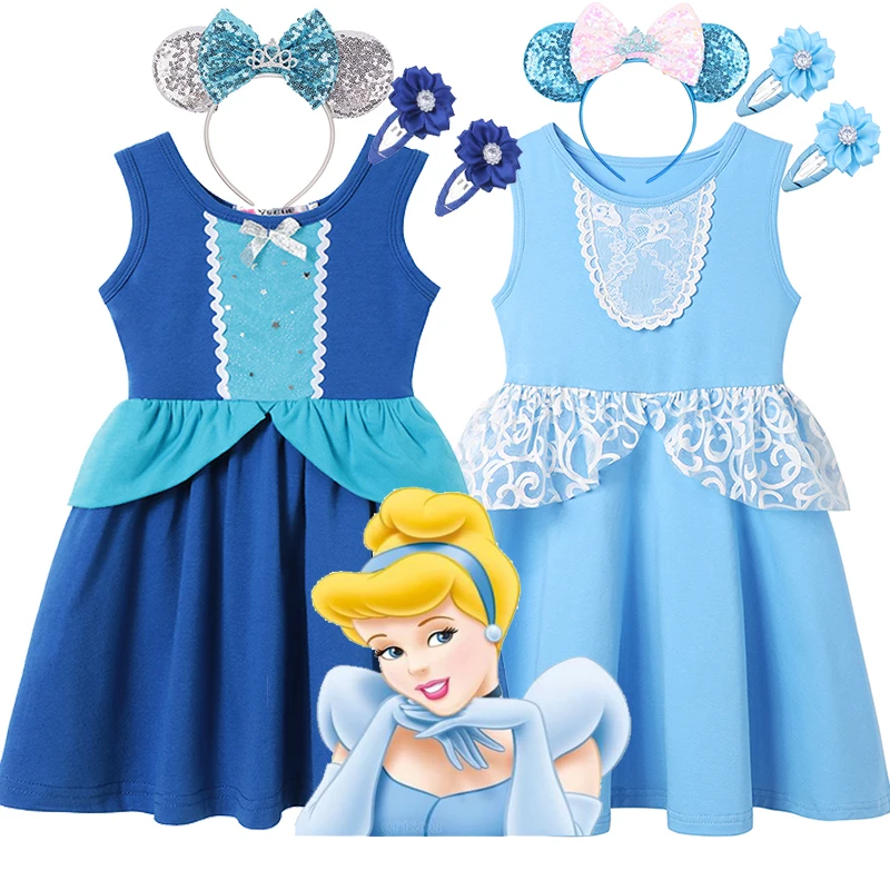 Vestido-de-princesa-de-Cenicienta-para-ni-a-ropa-informal-de-verano-100 ...