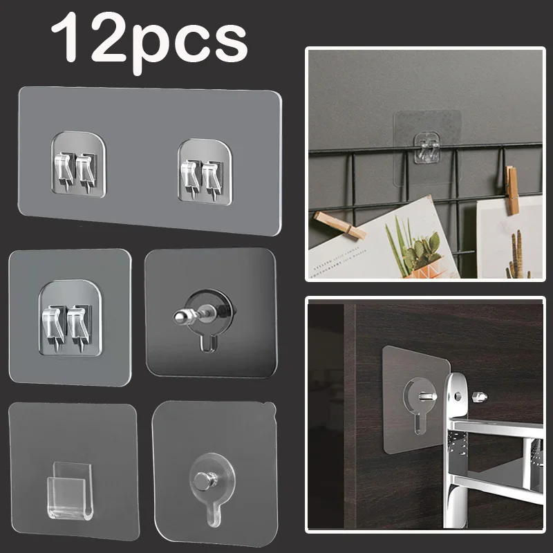 Adhesive-Wall-Hook-Sticker-Strong-Poster-Screw-Hooks-Photo-Picture ...