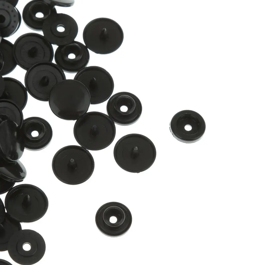 100-Sets-T3-T5-Resin-Snap-Buttons-Fasteners-Poppers-Dummy-Clips-Press ...