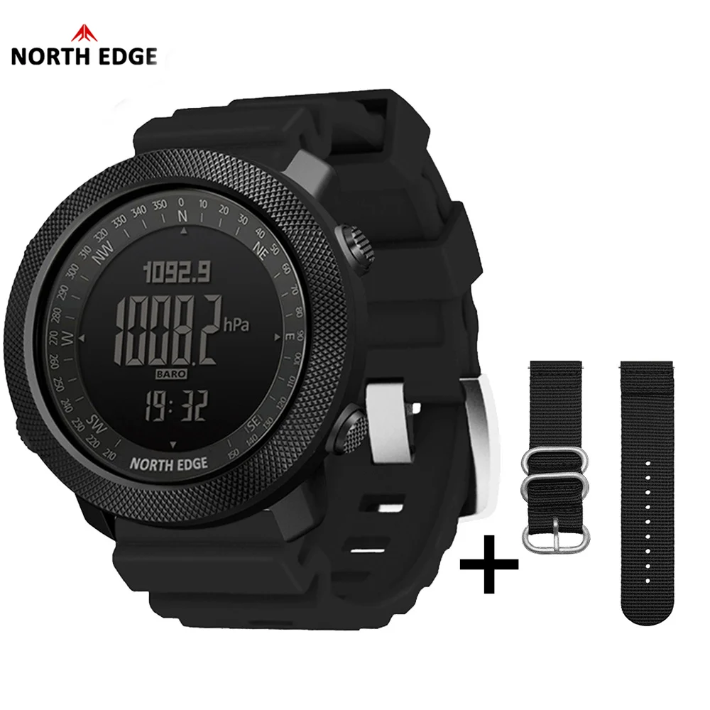 NORTH EDGE Men's sport Digital watch Running Swimming Military Army ...
