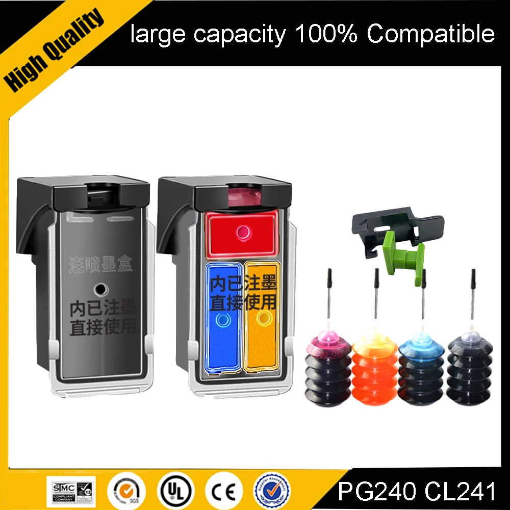 PG240 CL241 PG240XL CL241XL Ink Cartridge for Canon Pixma MG4140 MX372 ...