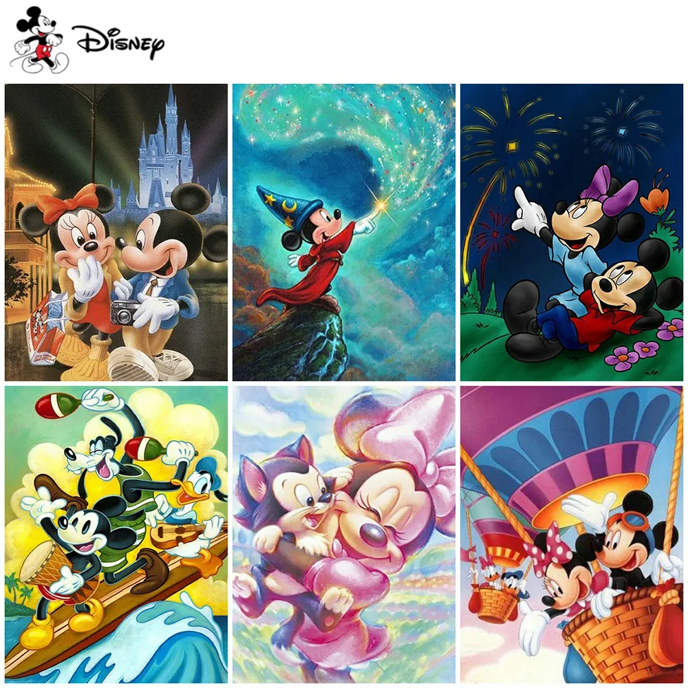 Disney-Acrylic-Paint-Mickey-Mouse-Painting-By-Numbers-Minnie-Coloring ...