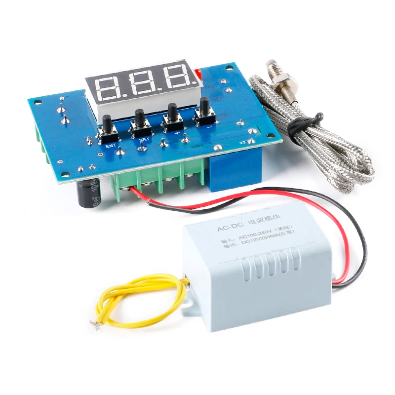 DC12-24VAC220V-high-temperature-digital-temperature-controller-K-type ...