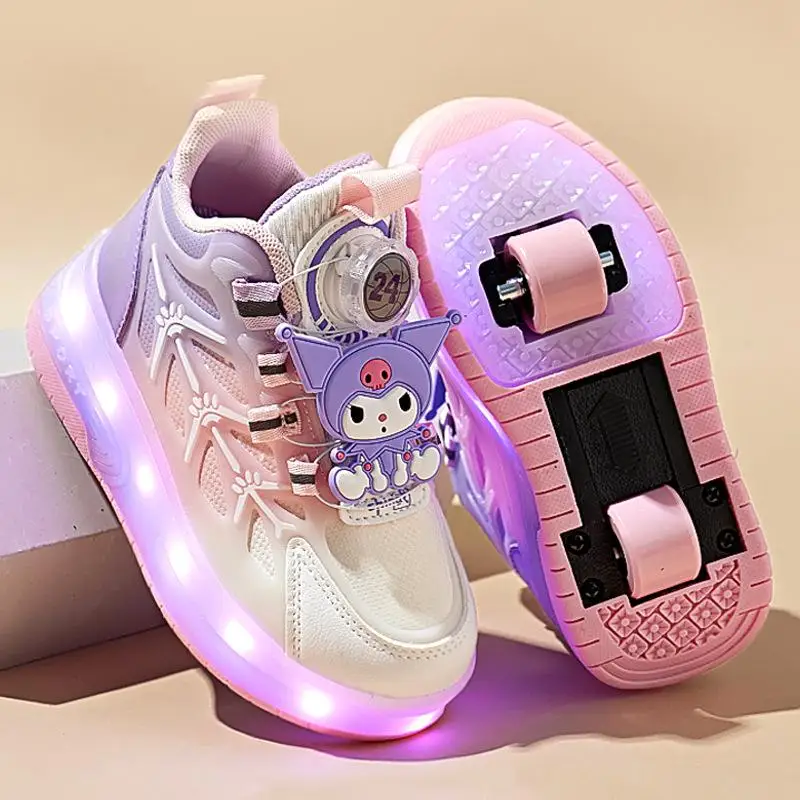 Sanrio-Anime-Kuromi-Child-Ice-Skates-Shining-Shoes-My-Melody-Kawaii ...
