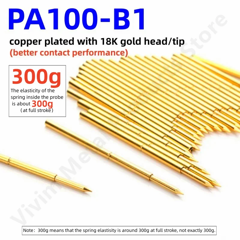20-100PCS-PA100-B1-300g-Spring-Test-Probe-Test-Pin-Pogo-Pin-P100-B1 ...