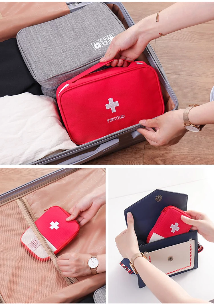 Trousse de secours,Trousse de premiers soins Portable,sac médical d'urgence,mallette de ...