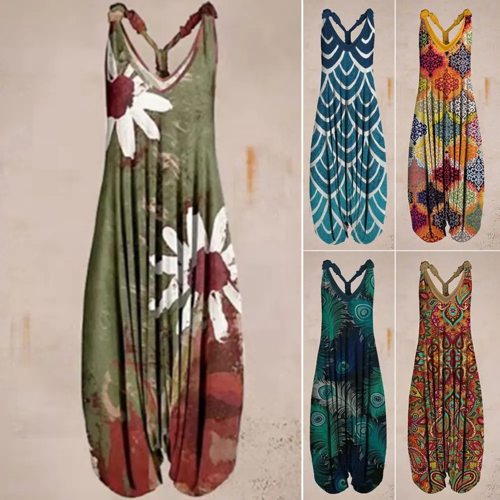 Vintage-Womens-Summer-Playsuit-Romper-Jumpsuit-Ladies-Sleeveless-Casual ...