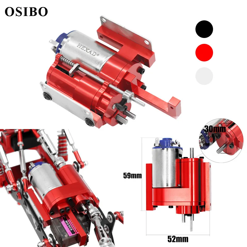 Full-Metal-2-Speed-Gearbox-Transmission-with-Servo-for-WPL-B1-B14-B24 ...
