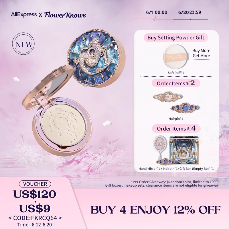 Flower Knows Moonlight Mermaid Series Setting Powder