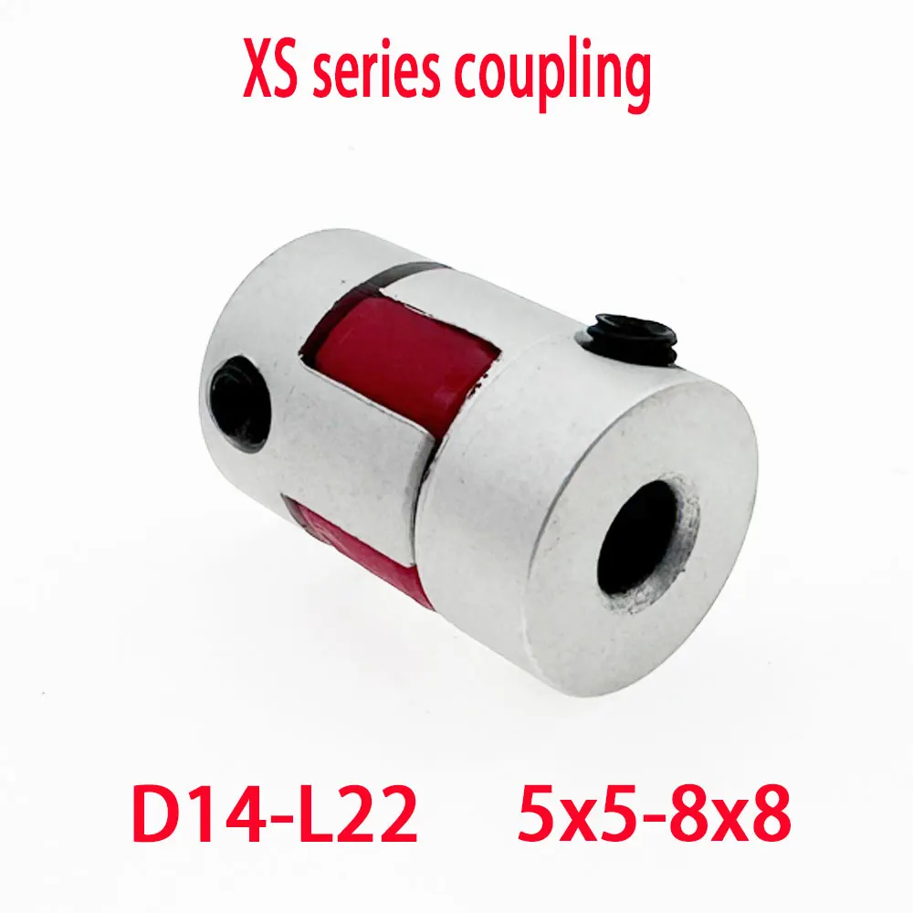 1PCS D14 L22 flexible winding plum blossom clamp motor elastic coupling ...