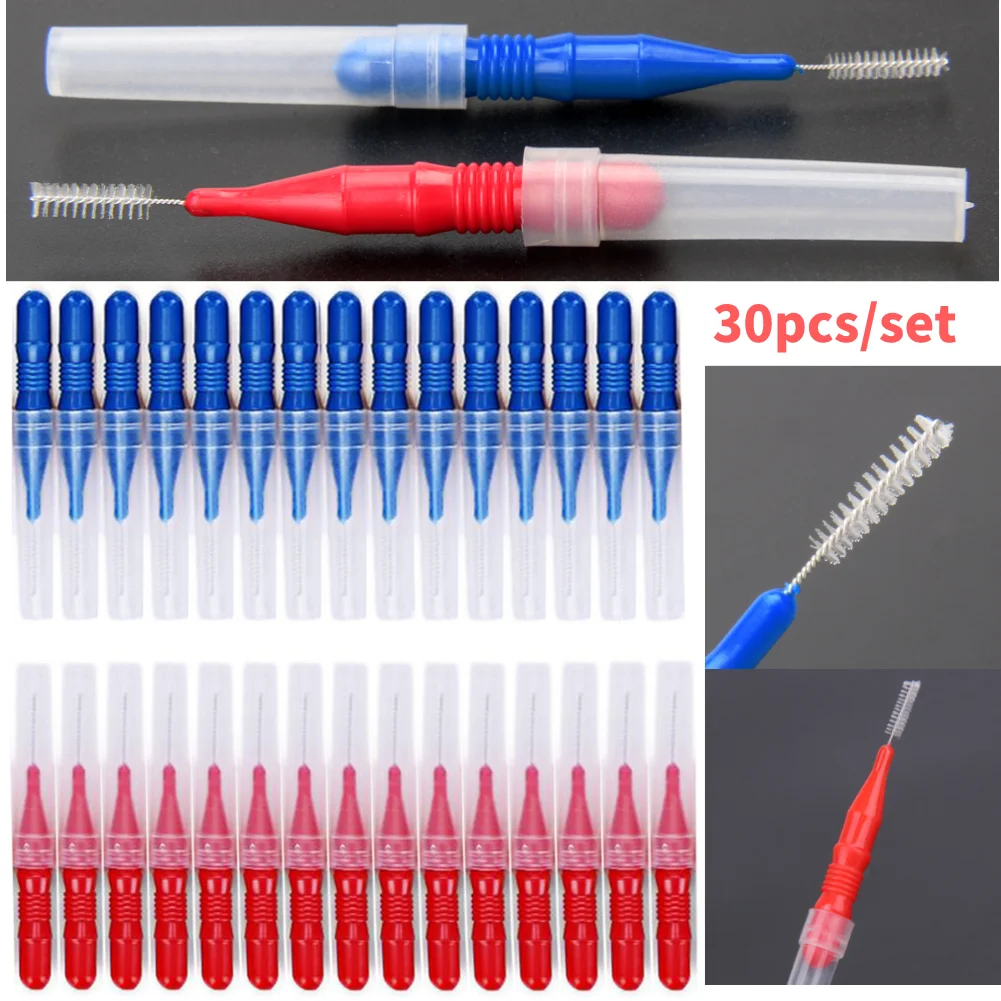 Cepillos-interdentales-de-30-piezas-para-el-cuidado-de-la-salud-palitos ...