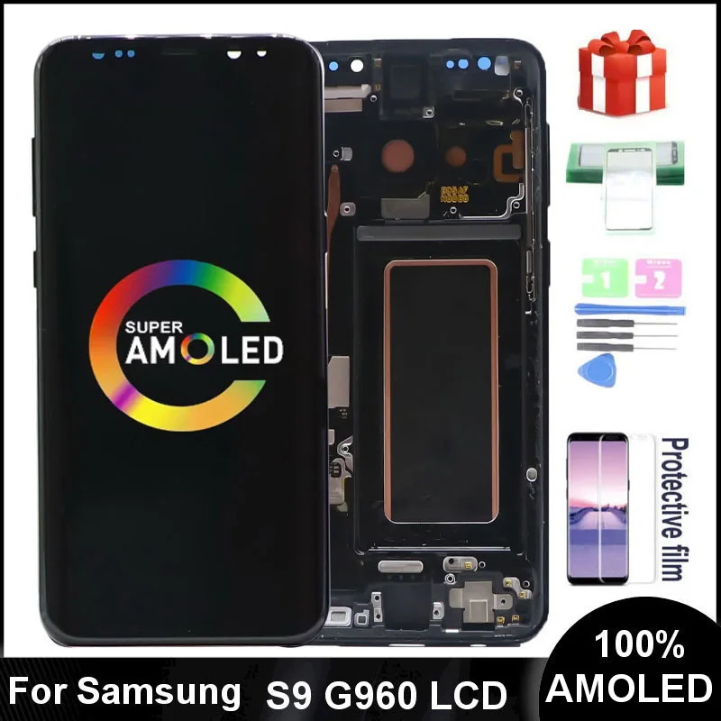 SUPER-AMOLED-Display-For-SAMSUNG-Galaxy-S9-LCD-G960-G960F-SM-G960F-DS ...