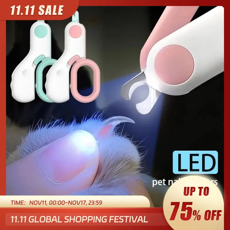 LED-Light-Cat-Dog-Nail-Clipper-Cutter-Professional-Pet-Claw-Trimmer ...