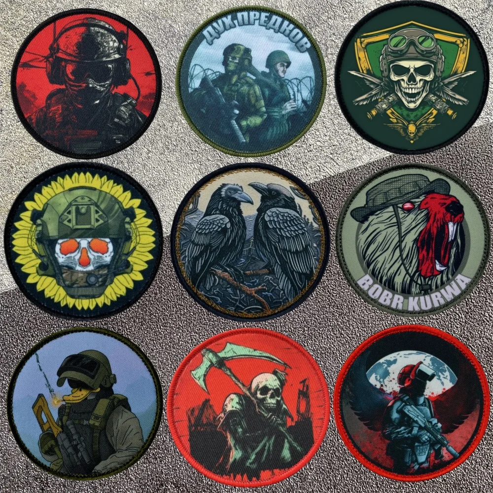 Parche-estampado-t-ctico-de-cuervo-de-Hugin-y-Munin-Odin-insignia-de ...