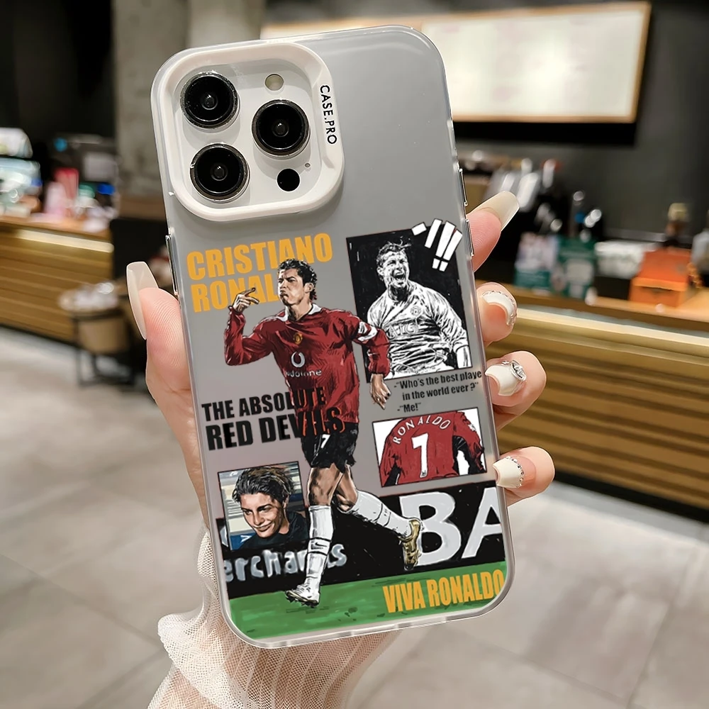 Famous-Football-For-CR7-NJR-Phone-Case-Black-White-Cool-for-IPhone-16 ...