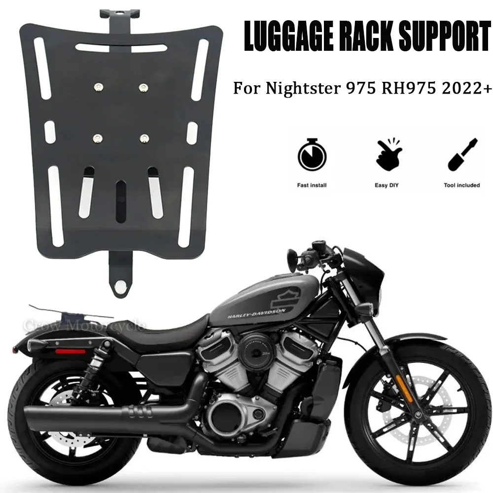 New-Motorcycle-Rear-Fender-Luggage-Rack-Support-Shelf-Solo-Seat-For ...