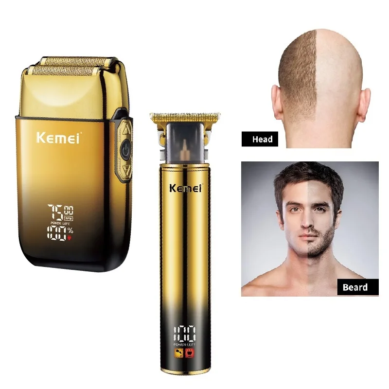 Original Kemei combo Beard & Hair Trimmer For Men Electric Shaver Bald ...