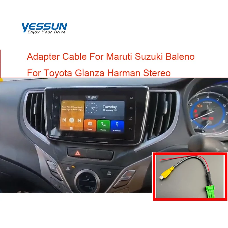 Rear View Camera Adapter Cable For Maruti Suzuki Baleno For Toyota ...