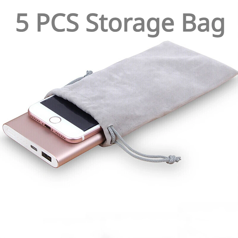 5-Pcs-Suede-Drawstring-Pouch-Power-Bank-Earphone-Data-Cable-Case-Phone ...