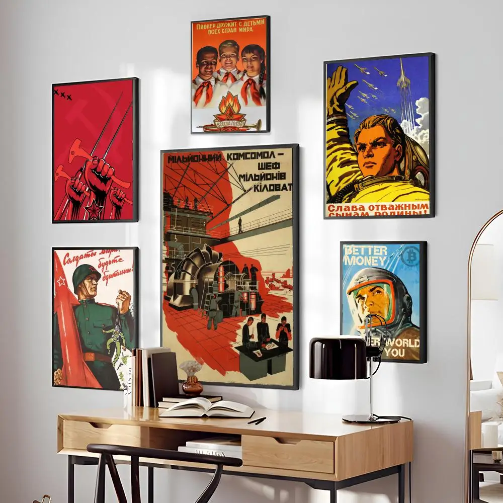 1pc-Vintage-Russian-Propaganda-Poster-HD-Posters-Home-Room-Bar-Cafe ...