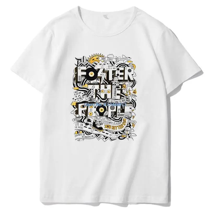 Foster-The-People-Unisex-Graphic-T-Shirts-Oversized-Short-Sleeve-t ...